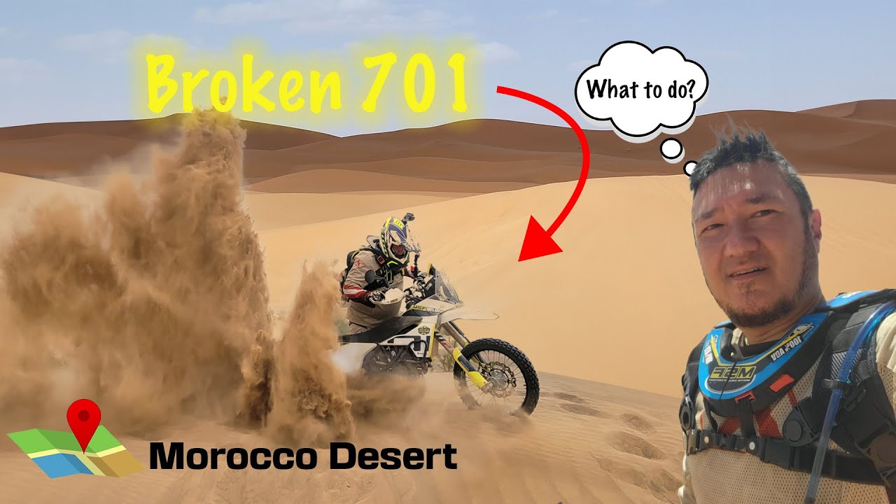 Exploring the Morocco Desert on Husky 701s - YouTube