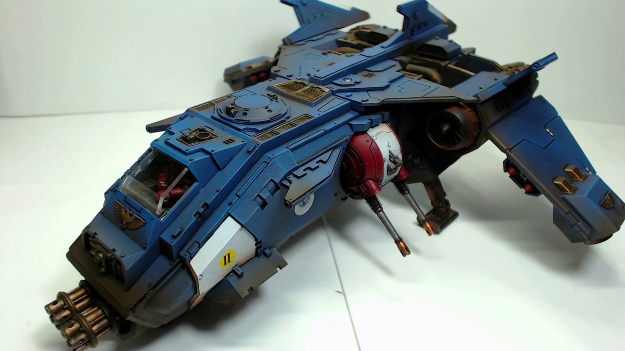 How To Paint A Fire Raptor Ultra-Marines Scheme - YouTube