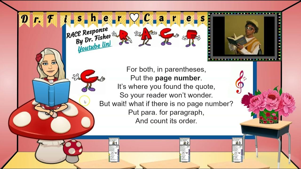 RACE Restate, Answer, Cite, and Explain by Dr Fisher - YouTube
