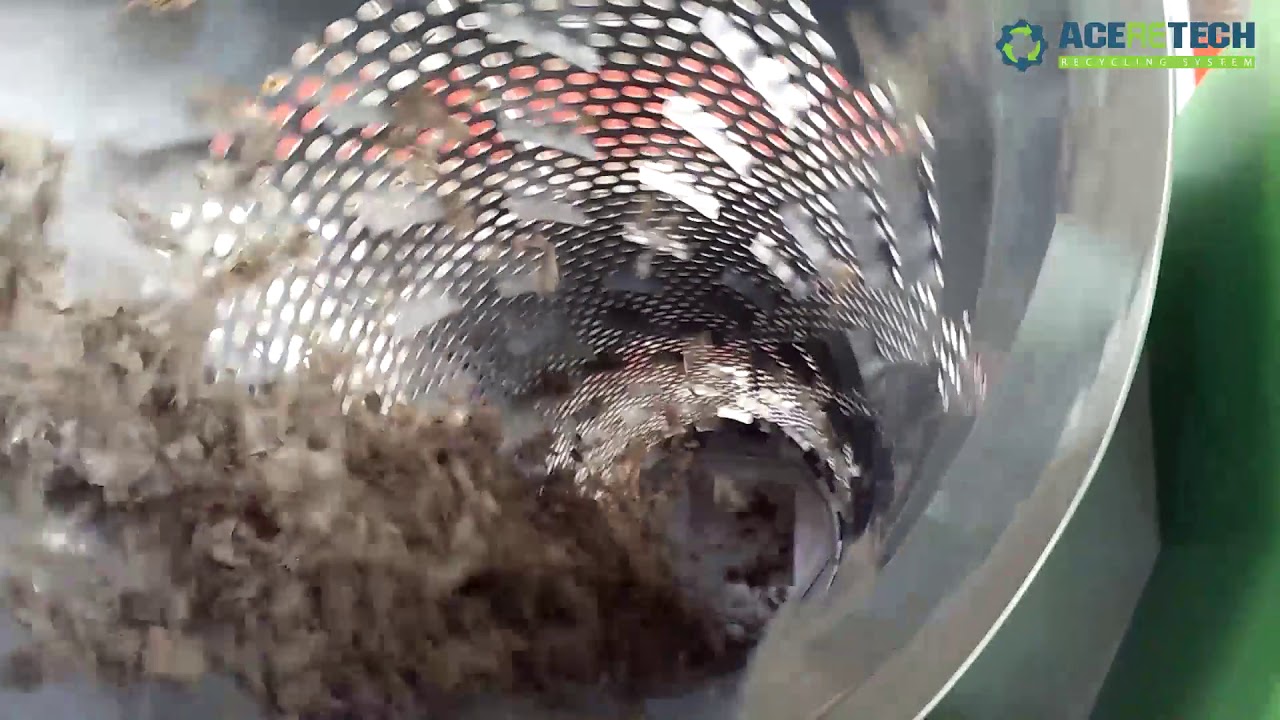 Tumbling Sieve/Pre-washer for Plastic Recycling - YouTube