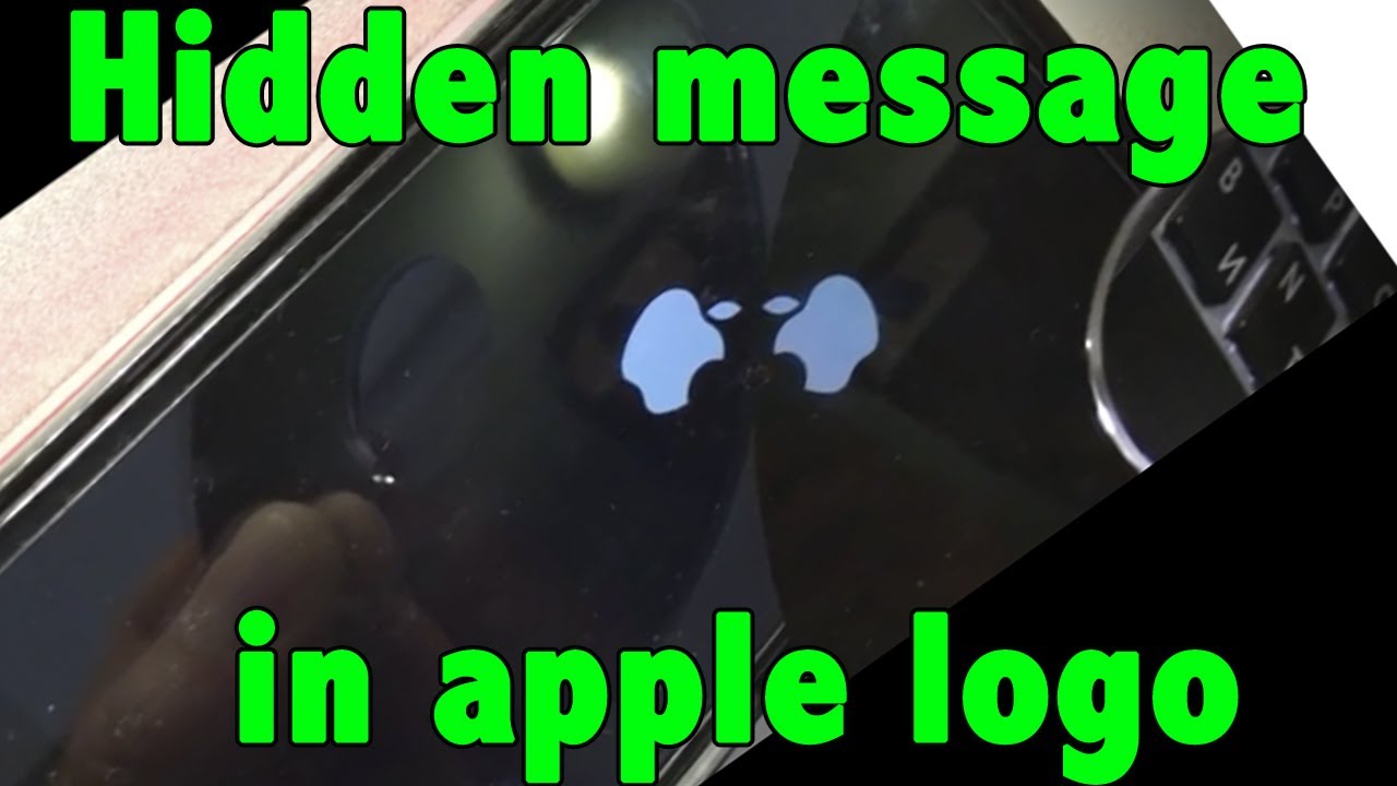 Hidden message in apple logo - YouTube