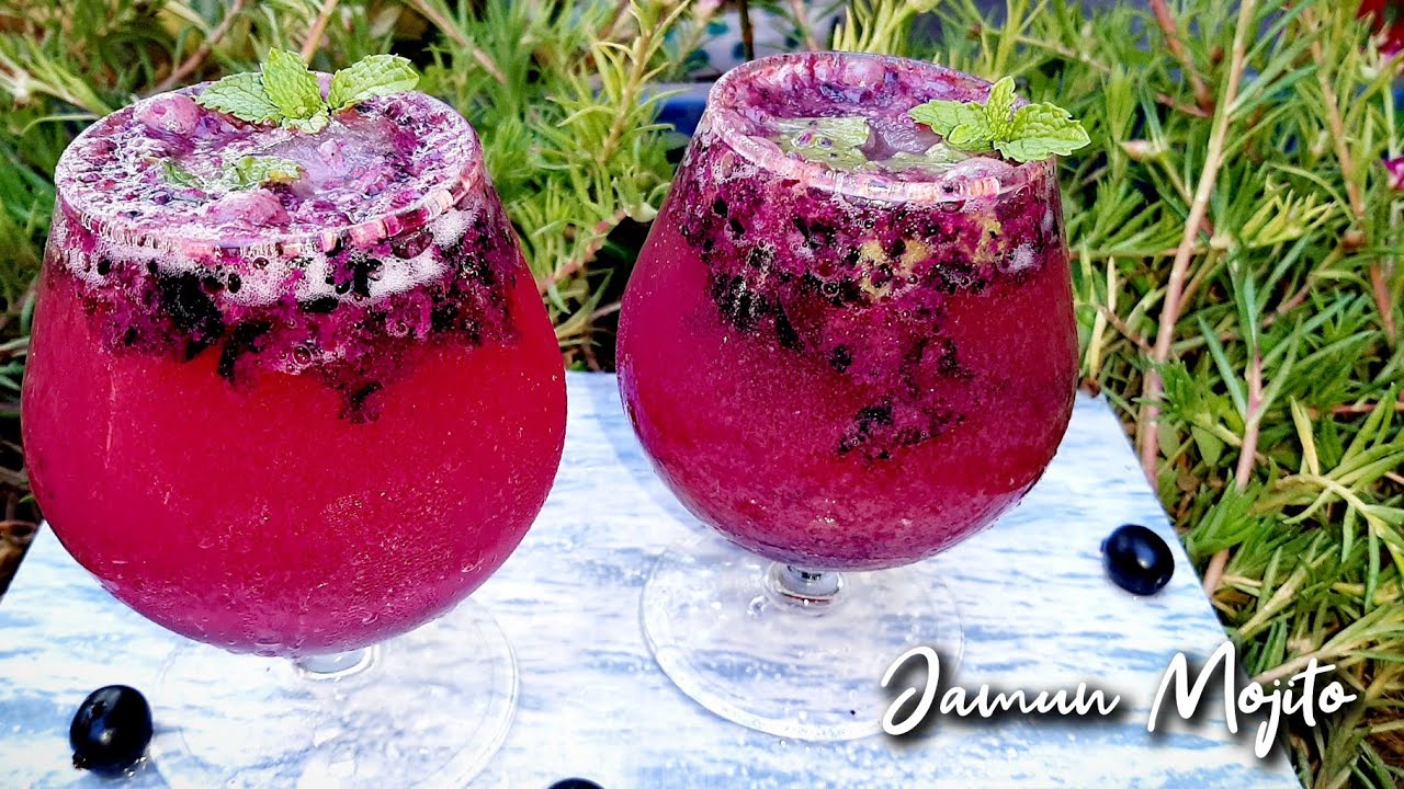 Jamun Mojito | Restaurant Style Jamun Mojito - YouTube