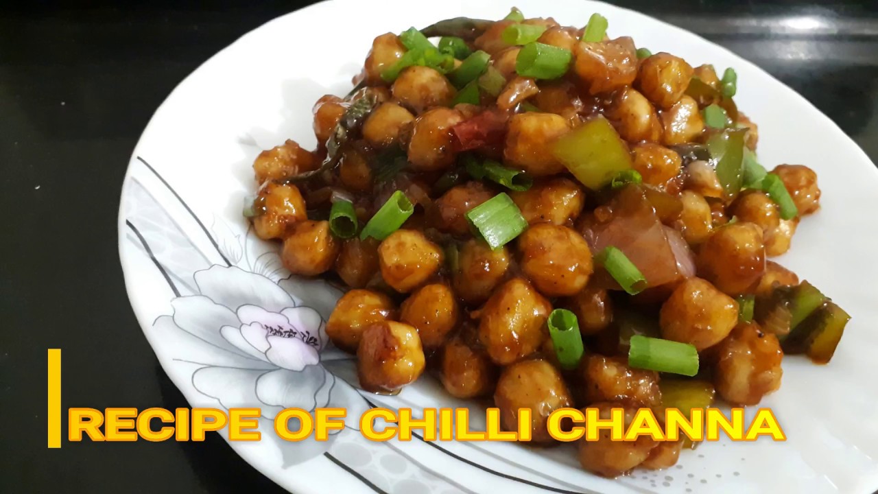 CHILLI CHANA |How to make chilli chana| Kabuli chana chilli - YouTube