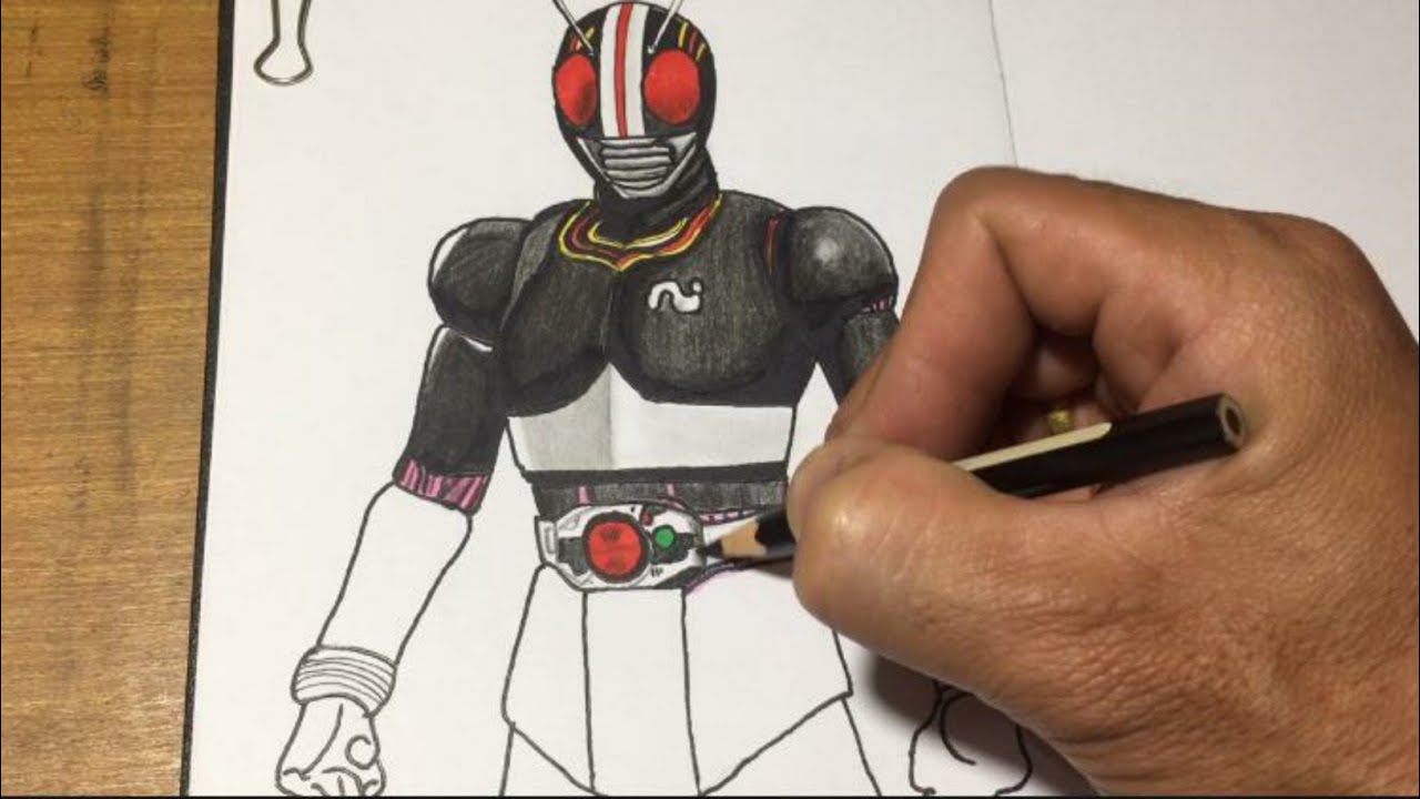 Menggambar dan Mewarnai Satria Baja Hitam | Drawing and Coloring Satria ...