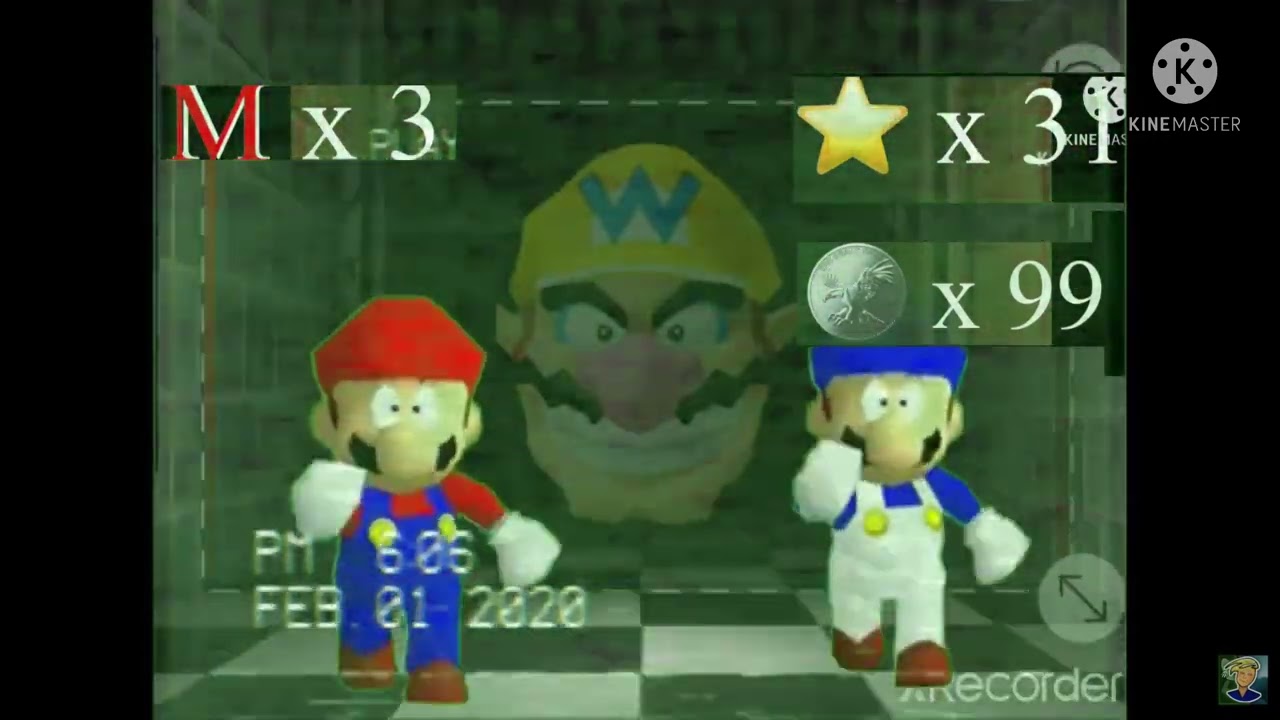 Mario and SMG4 running from the wario apparition - YouTube
