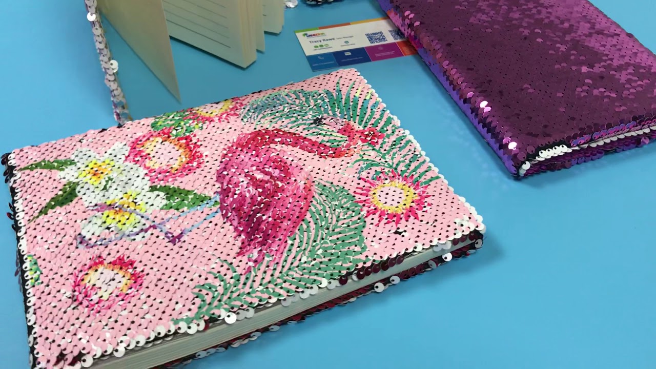 Sequin Notebook for Sublimation - YouTube