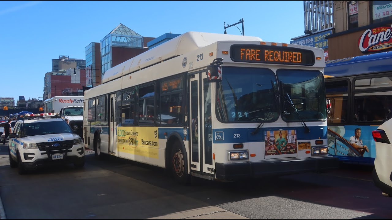MTA Bus #213 on the Q25 Local with P/R Code signed as "FARE REQUIRED ...