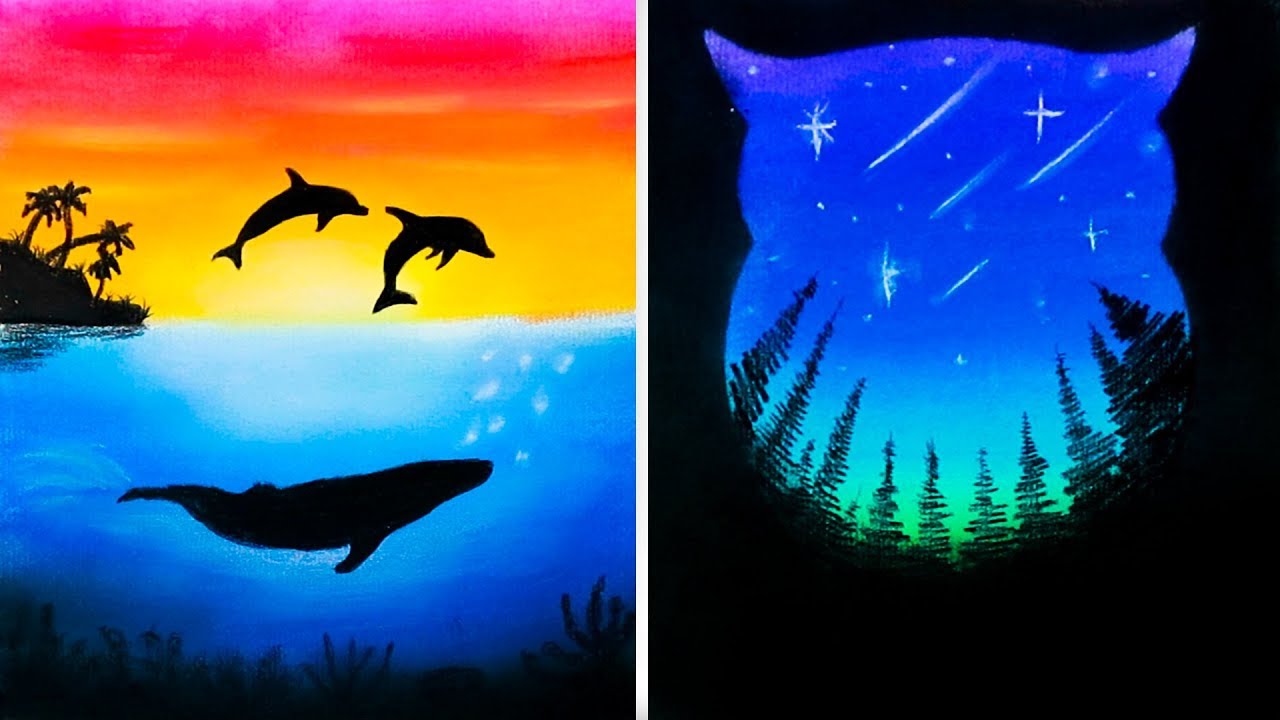 10 Awesome Yet Easy Drawing Tricks || Tutorial Drawing - YouTube