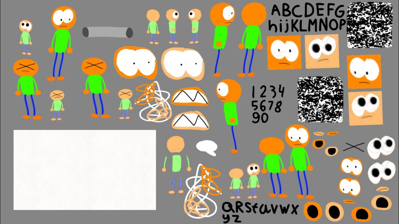baldi animations assets - YouTube