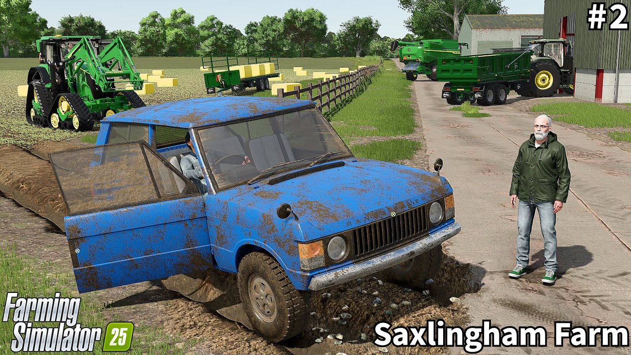 Bale Collection with John Deere 7RX & New JD 5S on the Farm│Saxlingham ...
