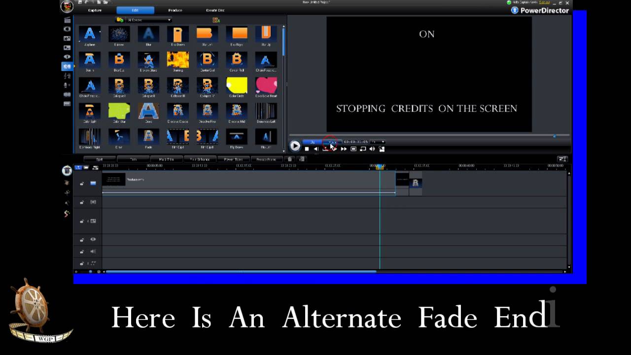 Pause Scrolling Credits PowerDirector 8 Tutorial - YouTube