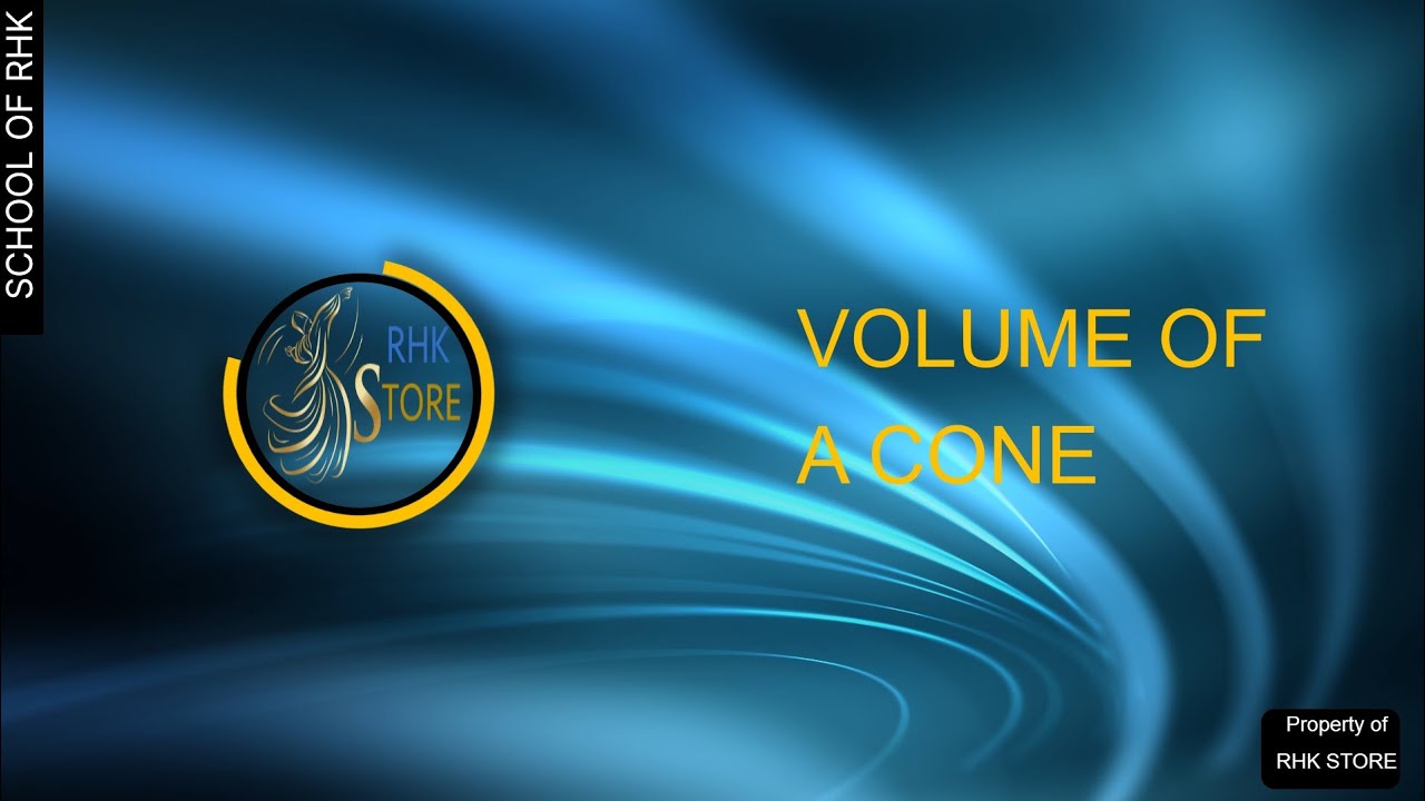 How To Find The Volume Of A Cone YouTube How To Find The Volume Of A Cone YouTube