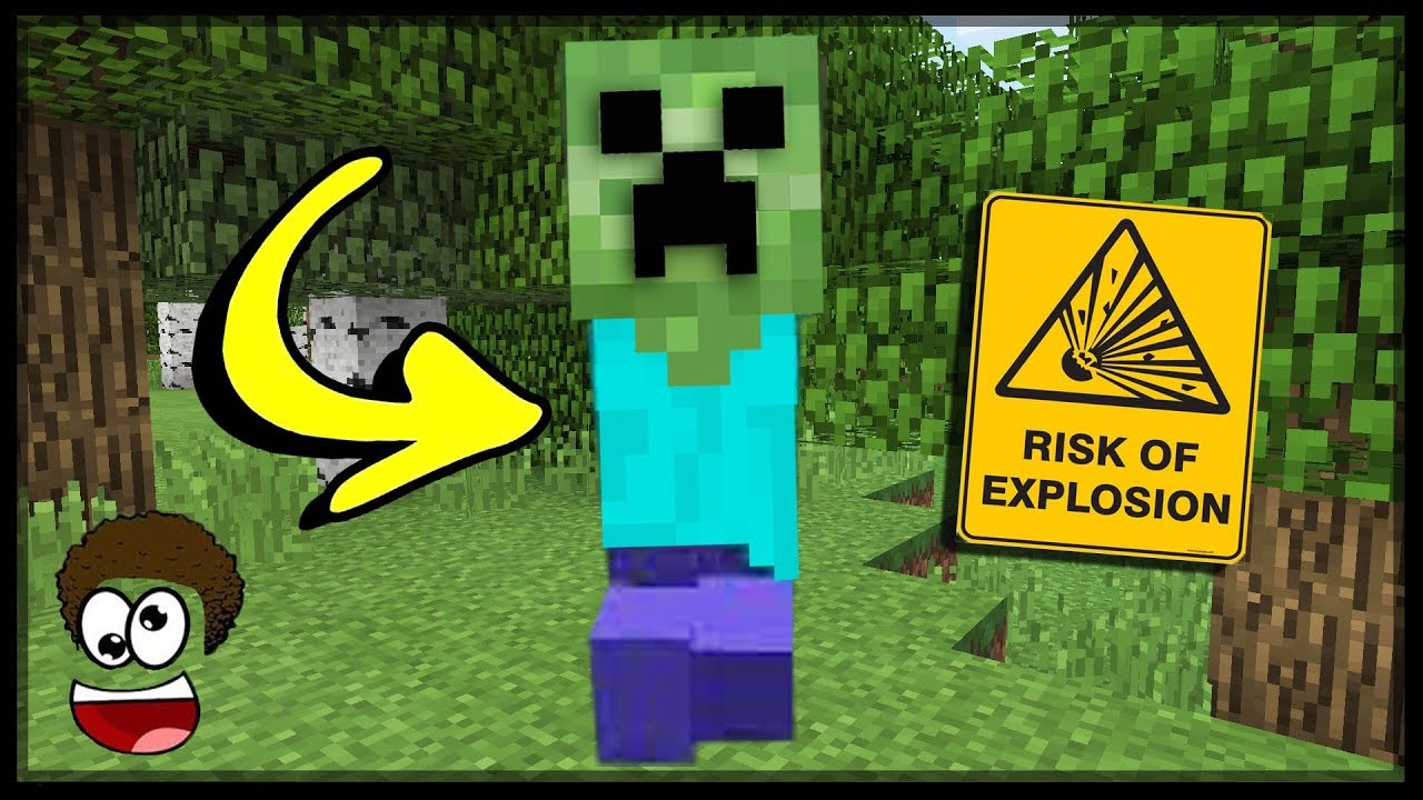 Minecraft Pe: How To Make A Exploding Zombie (Zreeper) - YouTube