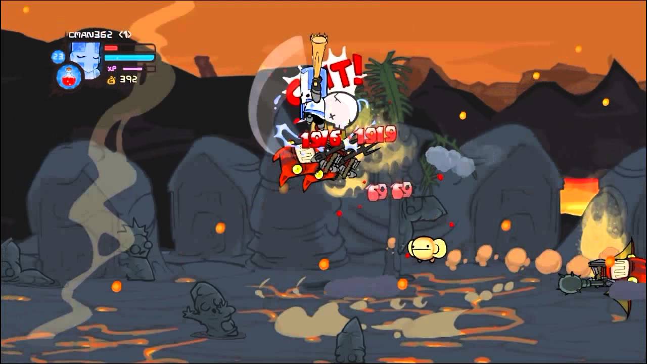 Castle Crashers - ep07 - Lava World - YouTube