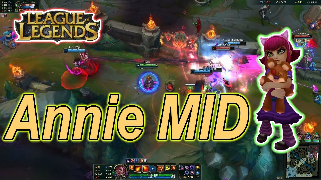League of Legends - ANNIE MIDLANE (Annie Mid/Silver I Ranked EUW) - YouTube