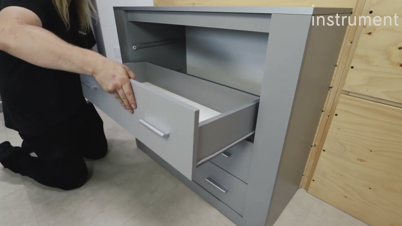 How to assemble chest of drawers by instrument furniture - YouTube