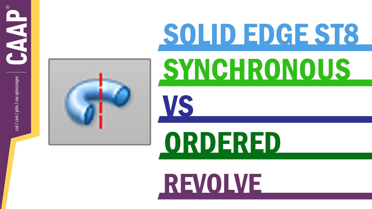 Solid Edge - Synchronous vs. Ordered - Revolve - YouTube