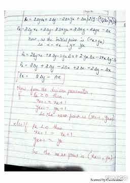 DDA algorithm example and Bresenham algorithm - YouTube