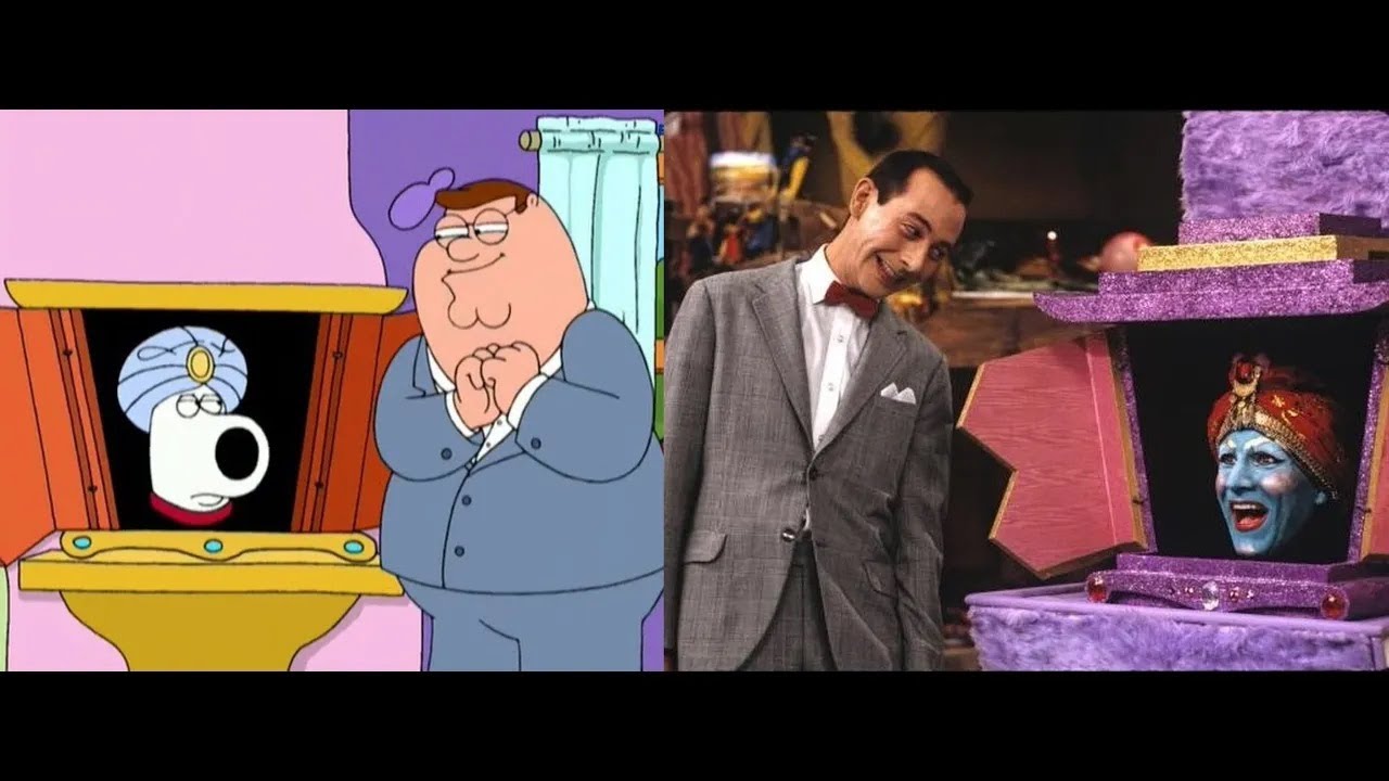 [Family Guy] Peter and Brian as Pee Wee Herman and Jambi The Genie in ...