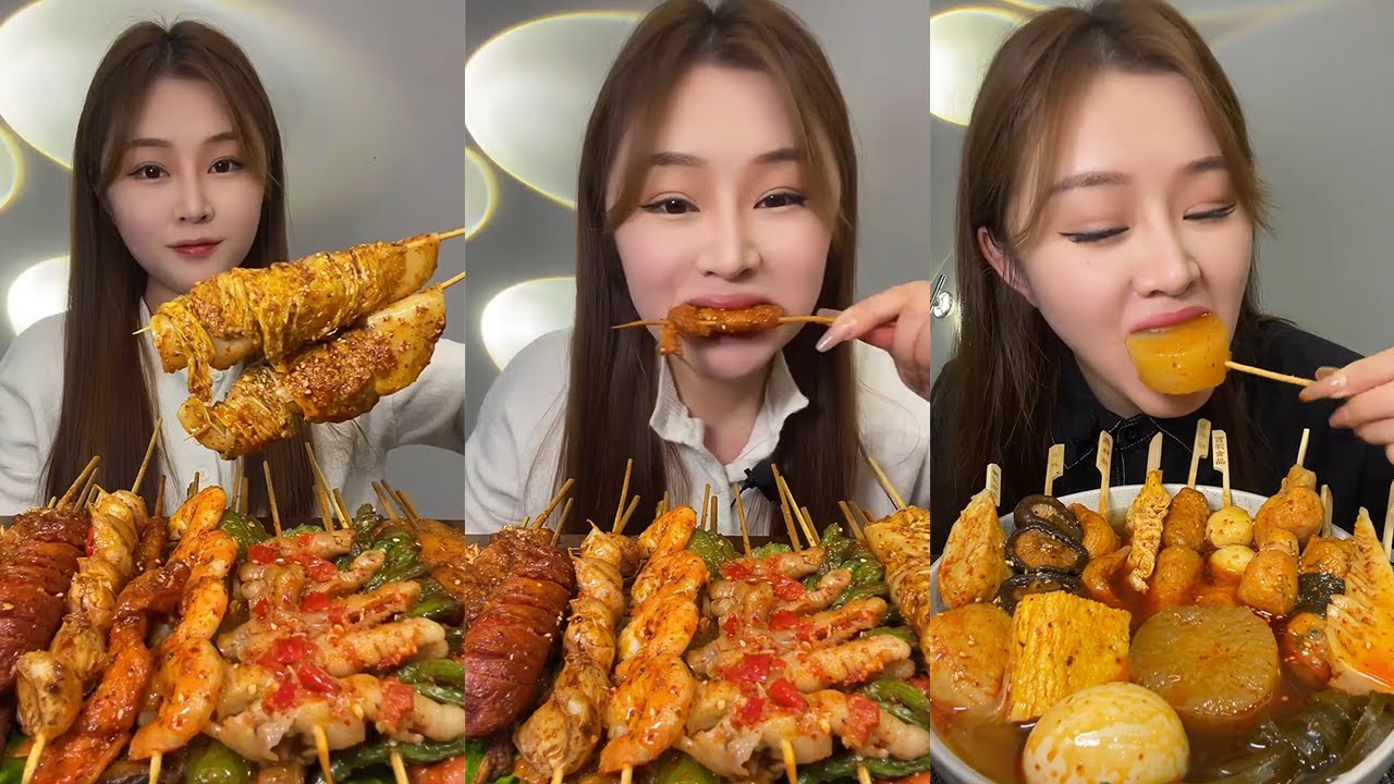 Eating Challenge | Honey Grilled Meat| Vinegar Soaked Meat | Linda Like ...