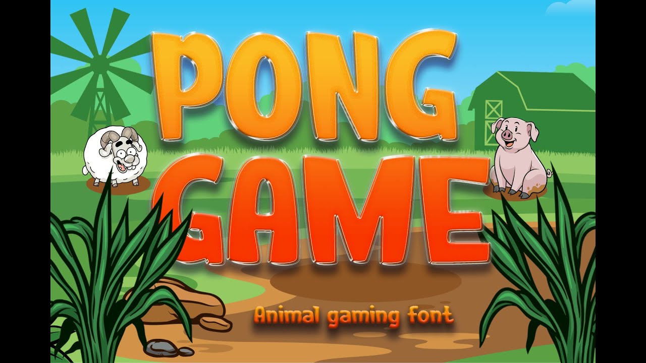 Pong Game Font - YouTube