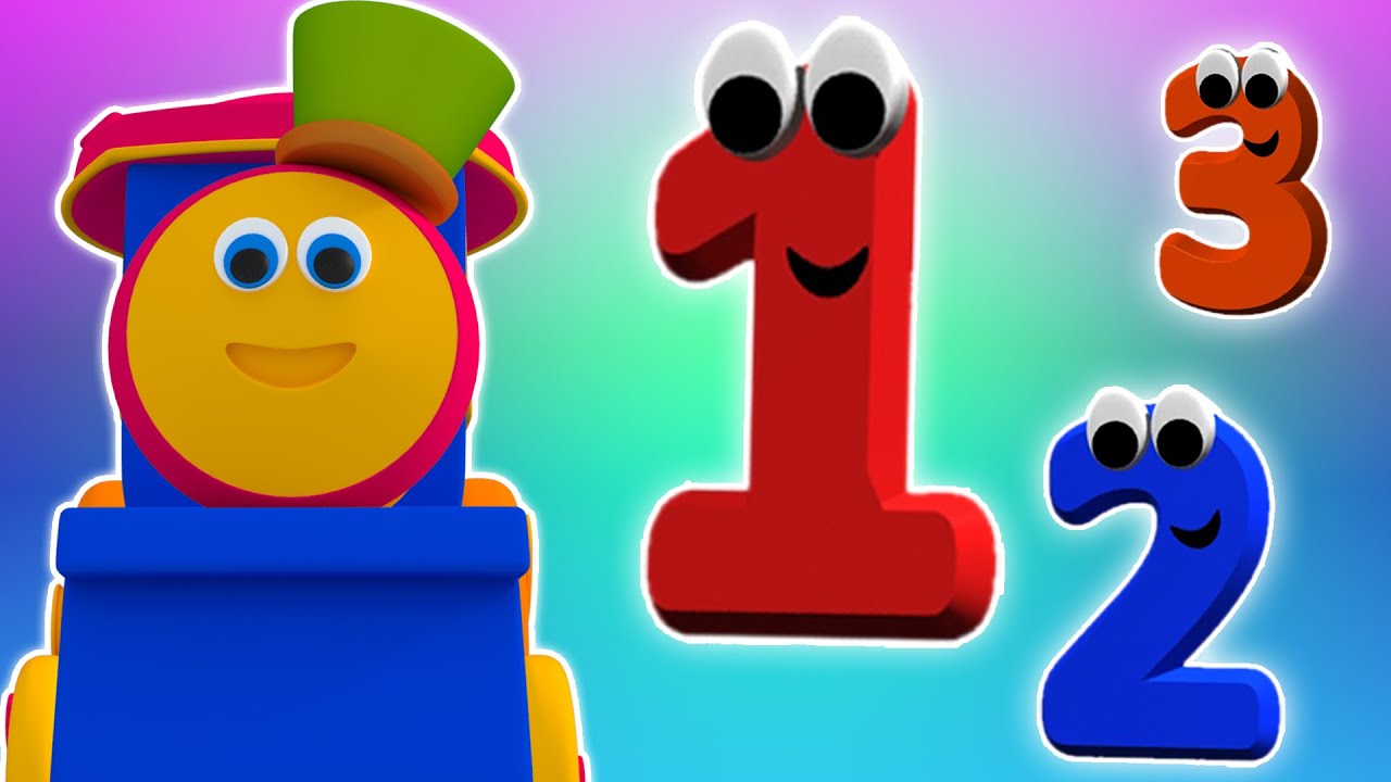 Bob Número tren | 3D Cartoon para los niños | video educativo ...