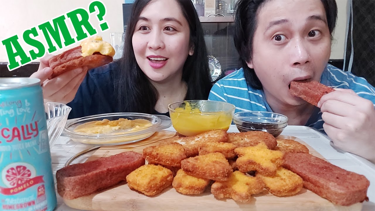 HAPPY FRIED DAY MUKBANG 먹방 ! | CRISPY CRUNCHY SPAM + CHICKEN NUGGETS ...
