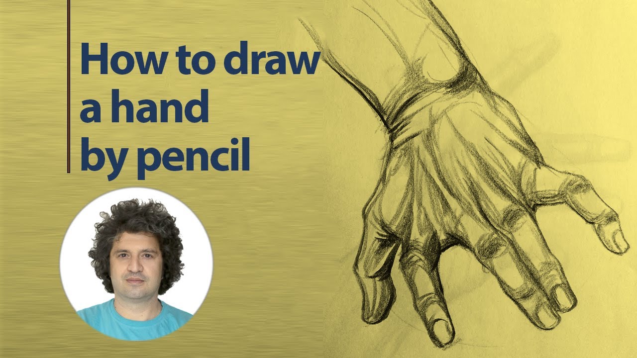 How to draw a hand by pencil - YouTube
