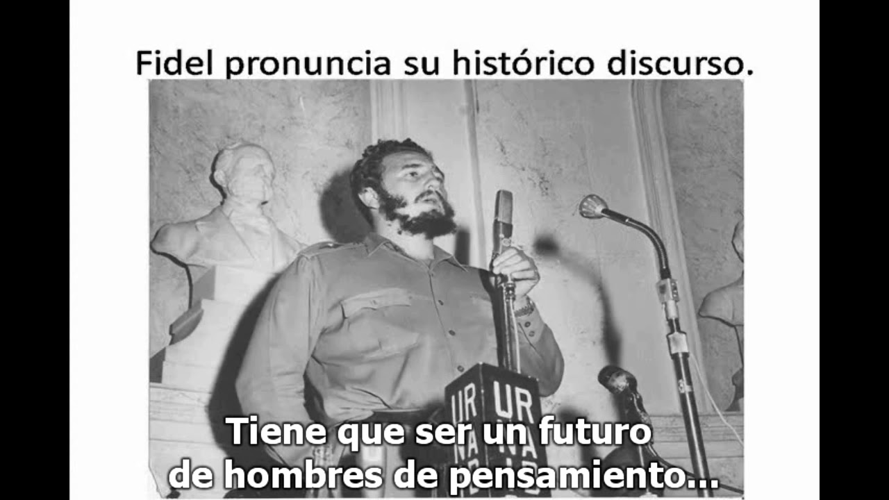 Palabras de Fidel Castro el 15 de enero de 1960 - YouTube