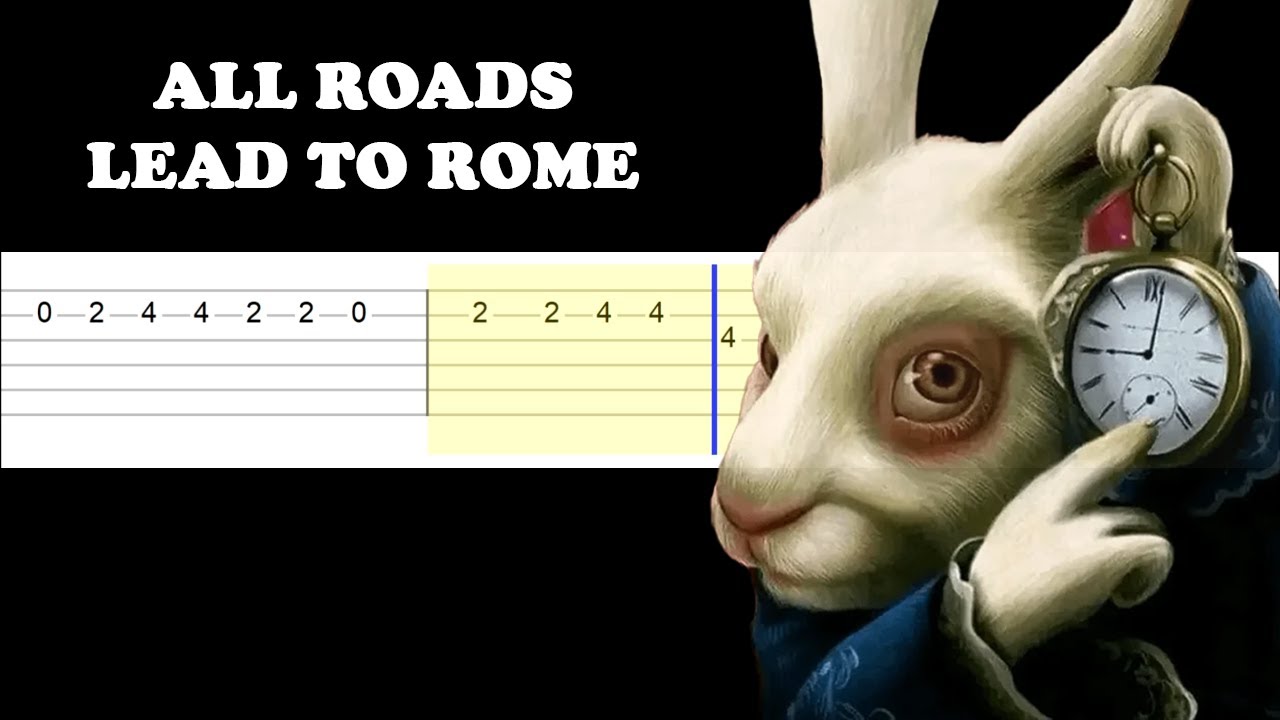 ALL ROADS LEAD TO ROME MEME (Easy Guitar Tabs Tutorial) - YouTube