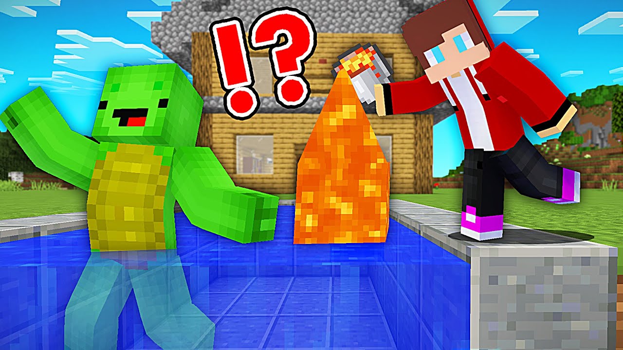 JJ Pranked Mikey in Minecraft Challenge - Maizen Nico Cash Smirky Cloudy - YouTube