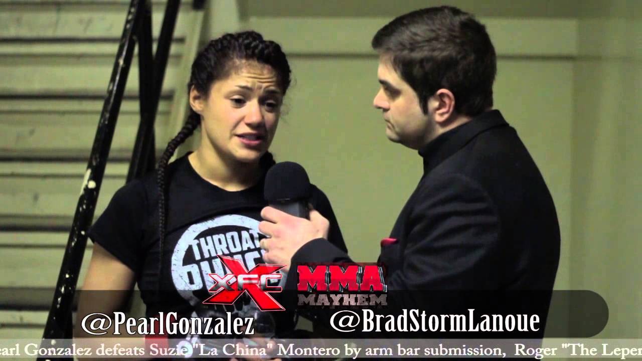 XFC 22 Post Fight Interview With Pearl Gonzalez - YouTube