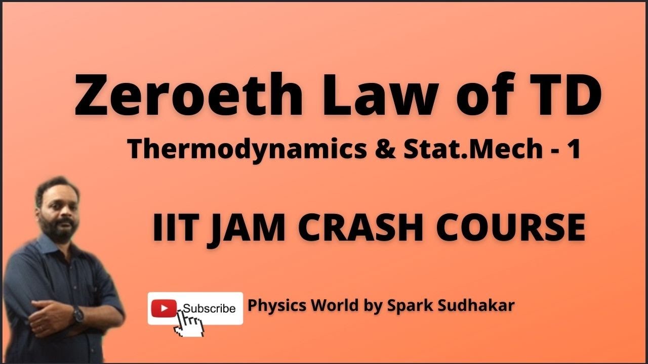 Zeroeth Law of thermodynamics | Thermodynamics | IIT JAM Crash Course ...