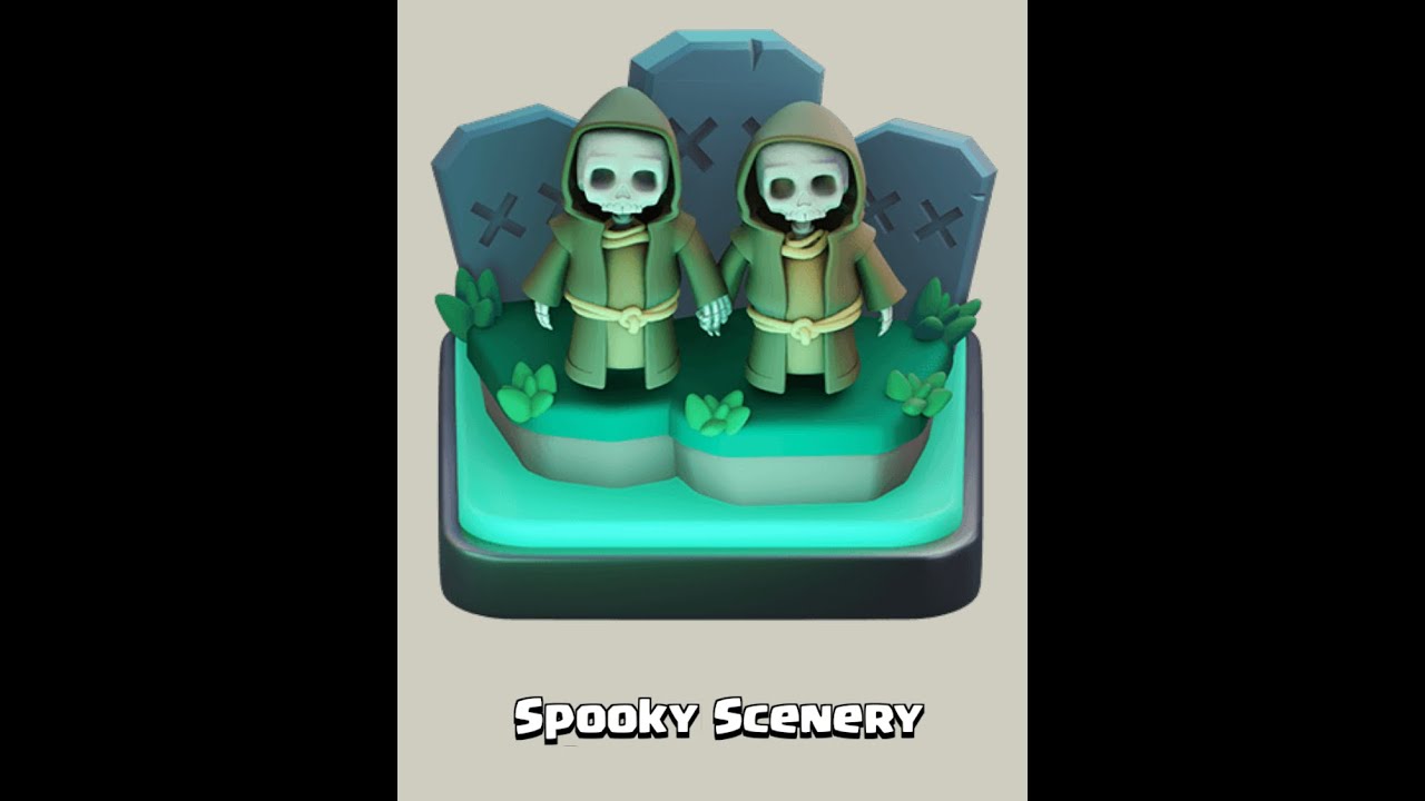 Spooky Scenery | Home Base Scenery | October 2022 | Clash of Clans (No ...