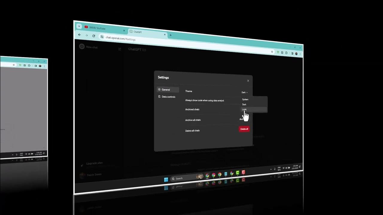 How To Enable And Disable Dark Mode In Chatgpt Youtube