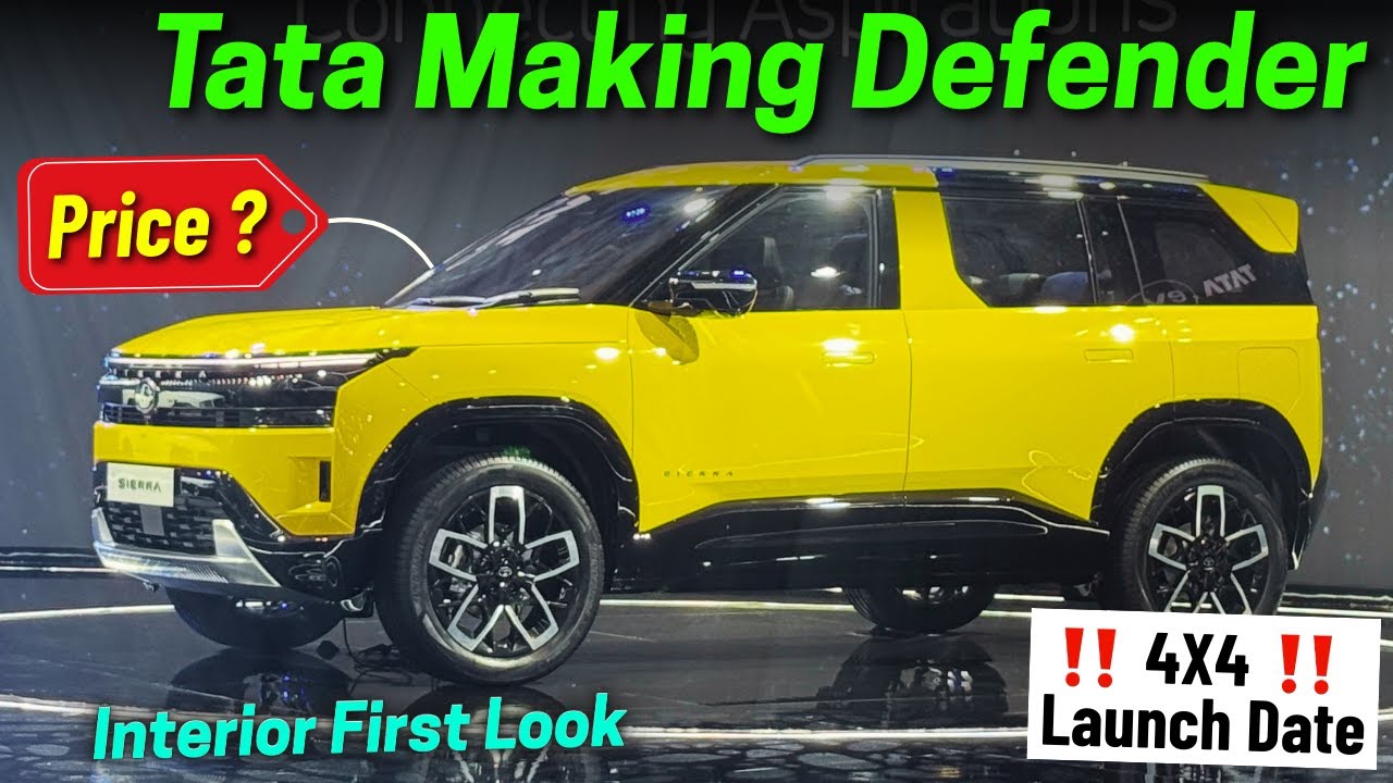 Tata Sierra - Mini Defender Interior, Price and Launch Date Unveil ...
