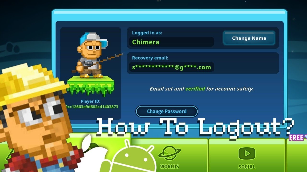How to Logout/Switch Accounts on PixelWorlds 2026 - YouTube