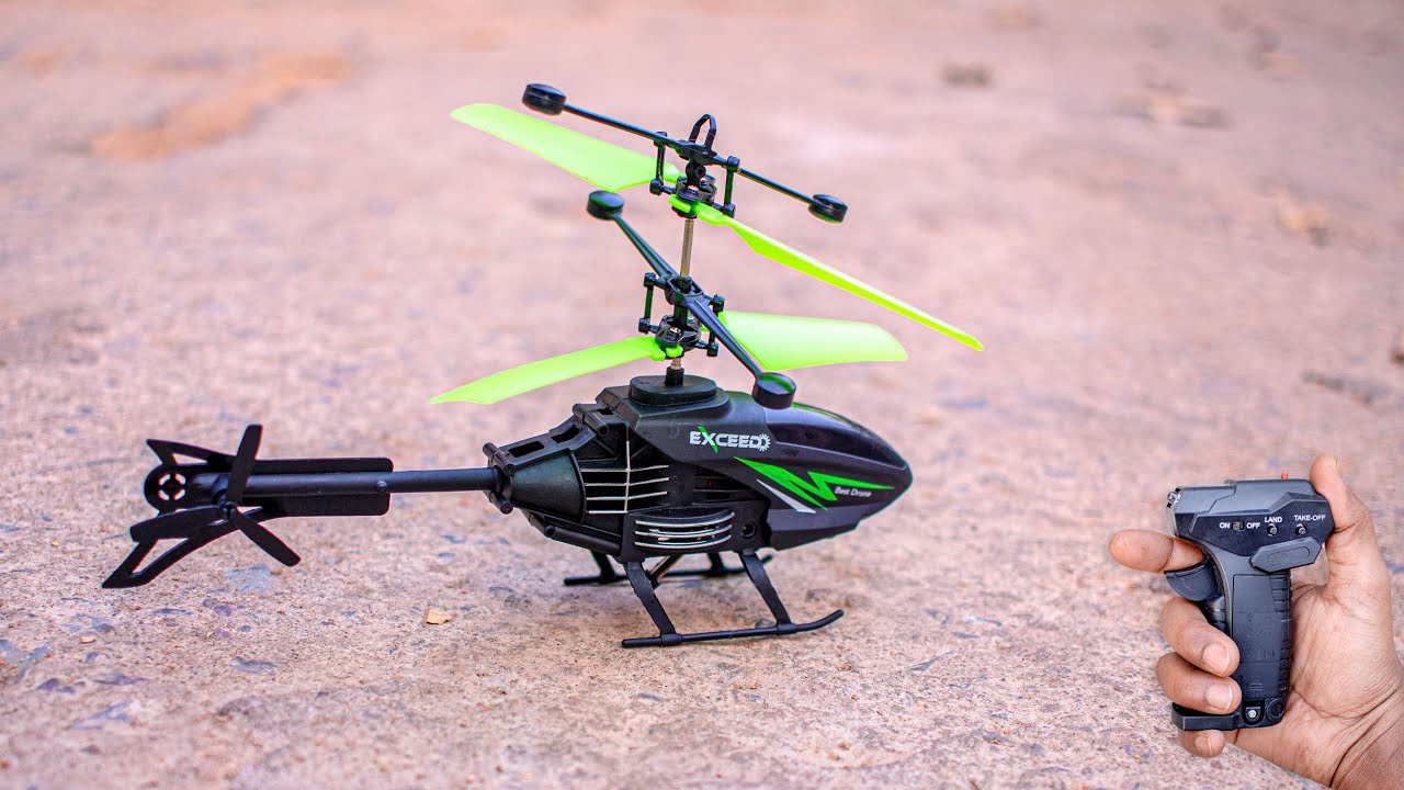 Exceed Helicopter Sky blaze RC control flight Unboxing and Review - YouTube
