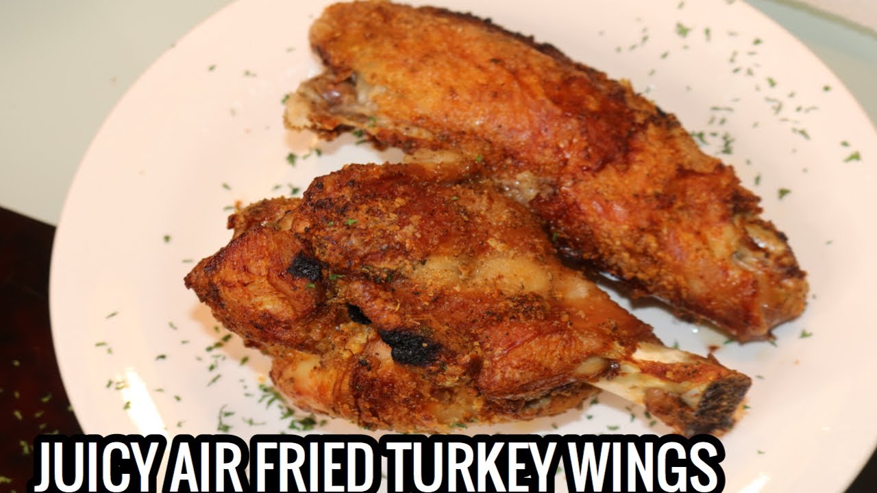 HOW TO AIR FRY LARGE TURKEY WINGS - YouTube
