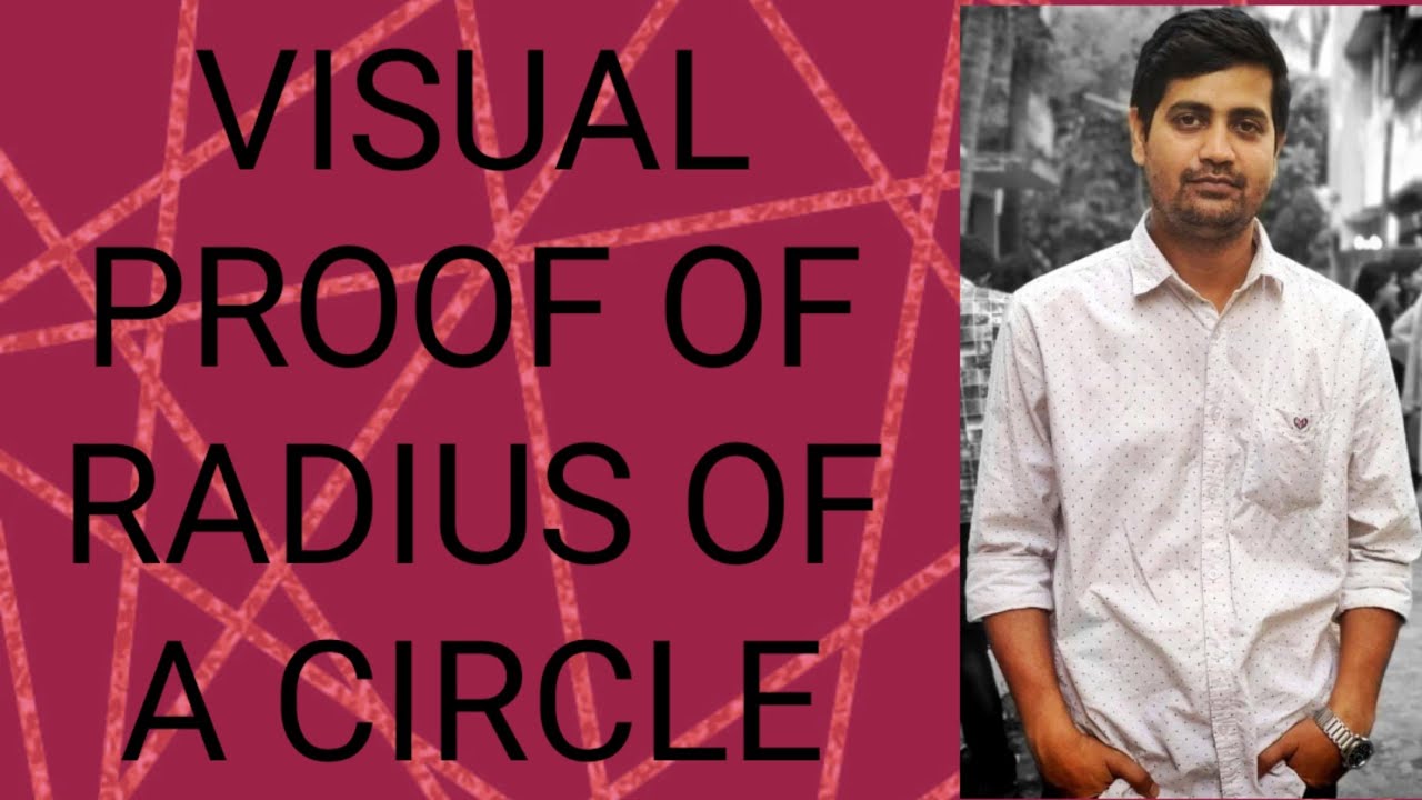 VISUAL PROOF:AREA OF A CIRCLE - YouTube