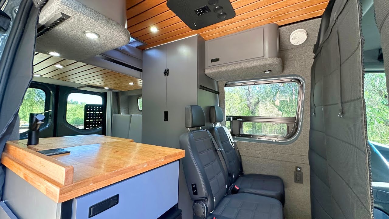The most feature-heavy Sprinter 144 campervan - YouTube