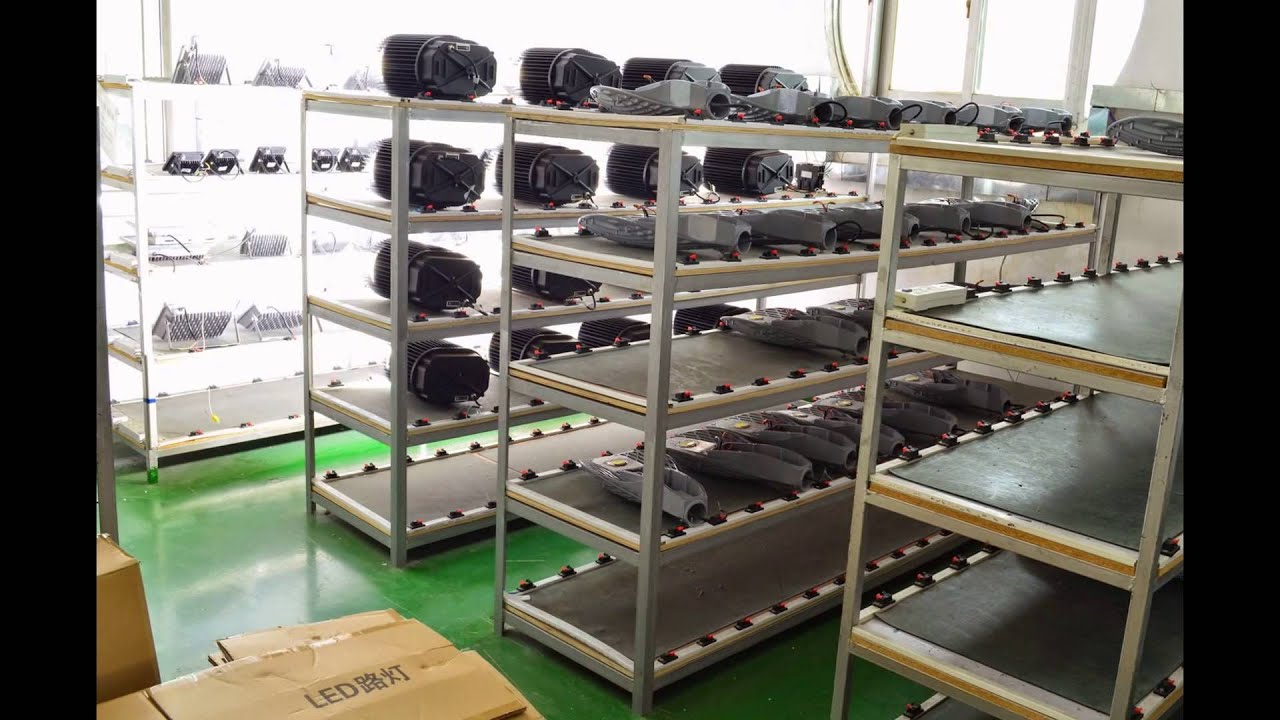 How China led lighting factory produce the led lighting lamp - YouTube