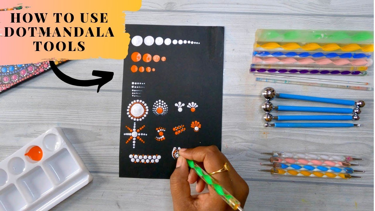 How to use Dot mandala art tools for beginners | Dotting Tools for Mandala painting || - YouTube