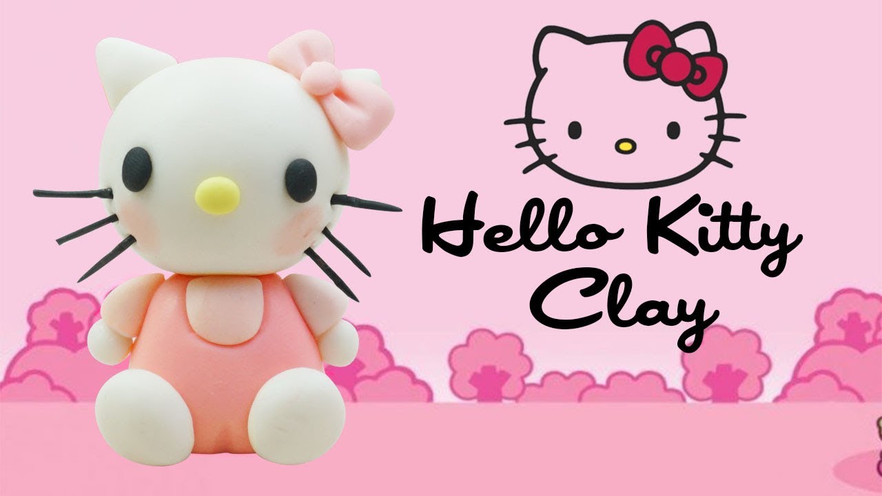 How To Make Cute Hello Kitty With Clay - The White Kitten - Creative ...