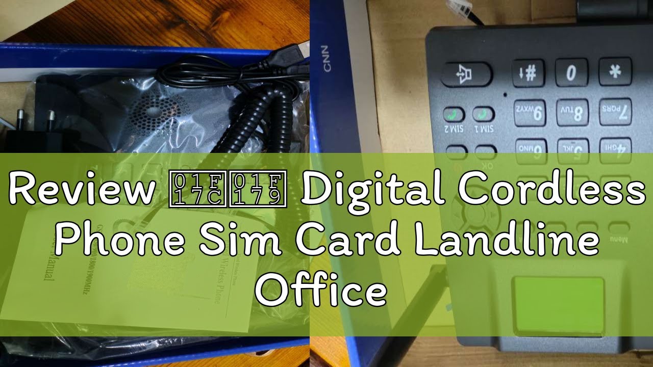 Review 🅼🅹 Digital Cordless Phone Sim Card Landline Office Telephone ...