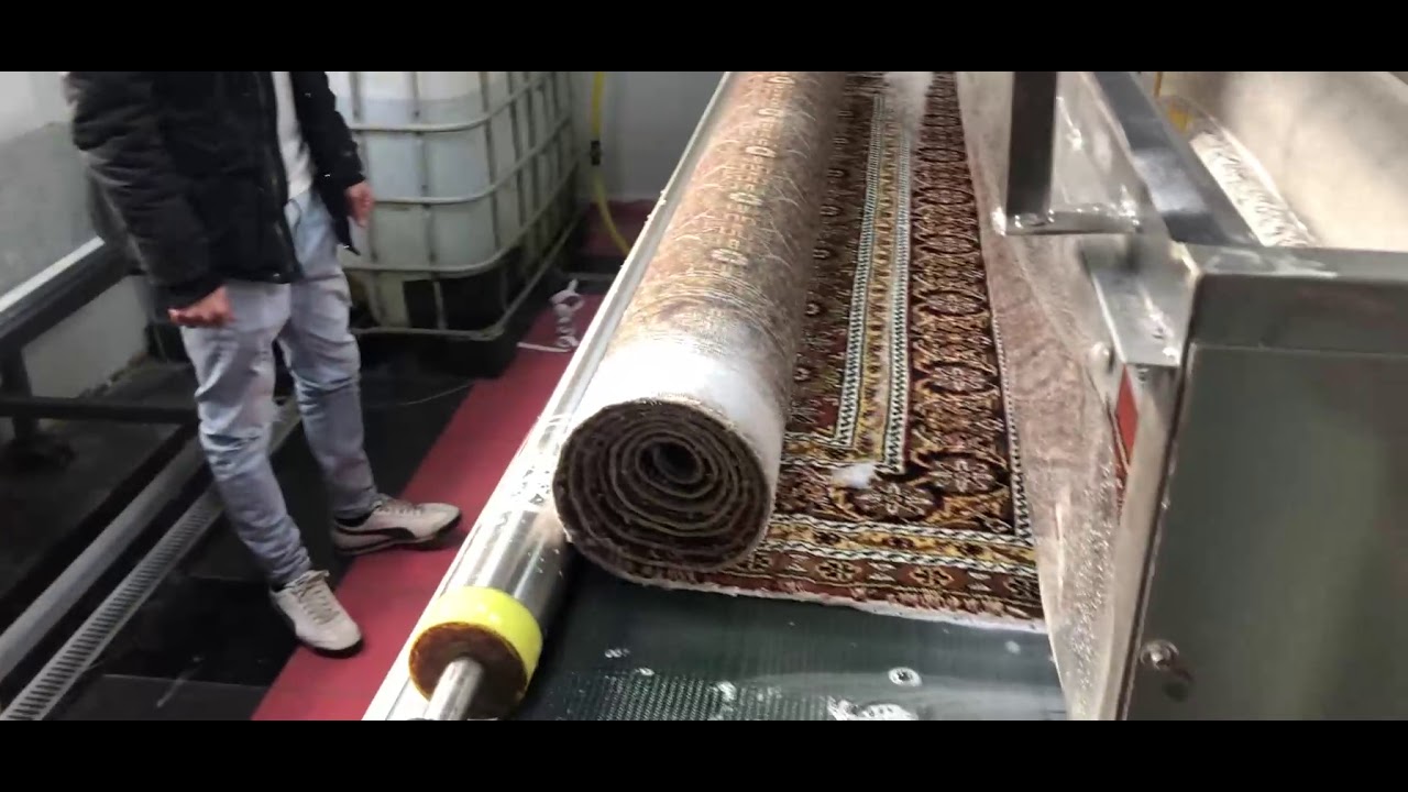 Rug&Carpet Washing Rinsing Machine - YouTube