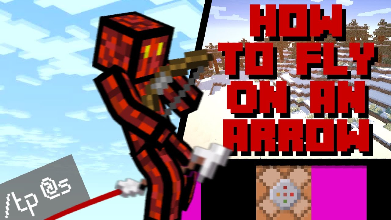 How To Fly On An Arrow With Commands (Minecraft Bedrock) - YouTube