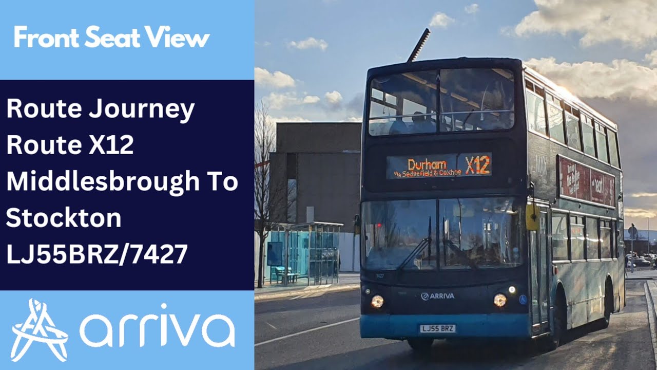 Route Journey | Arriva North East Bus Route X12 - Middlesbrough To ...