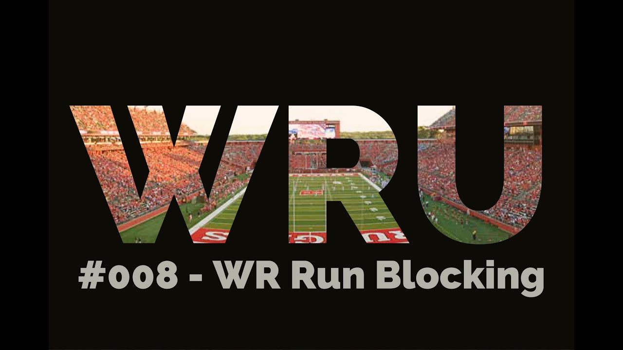 Wide Receiver run blocking - WRU #008 - YouTube