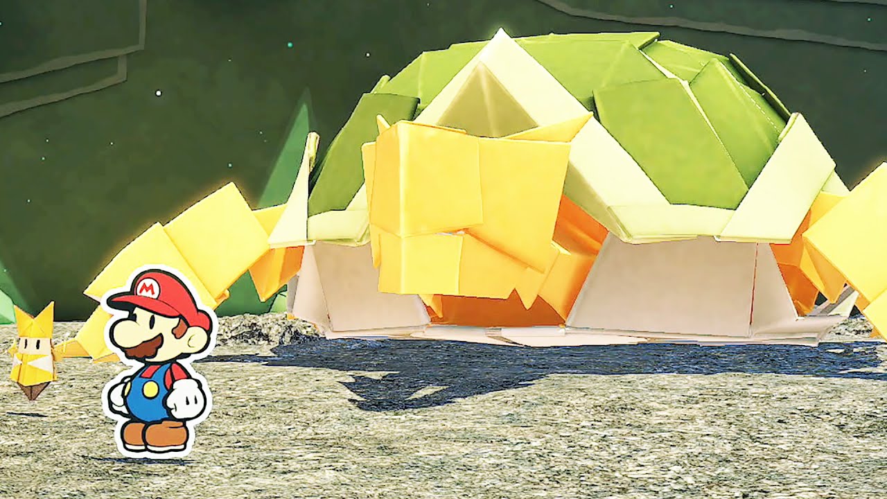Paper Mario The Origami King #10: Gigante Vellumental da Terra - 1º ...